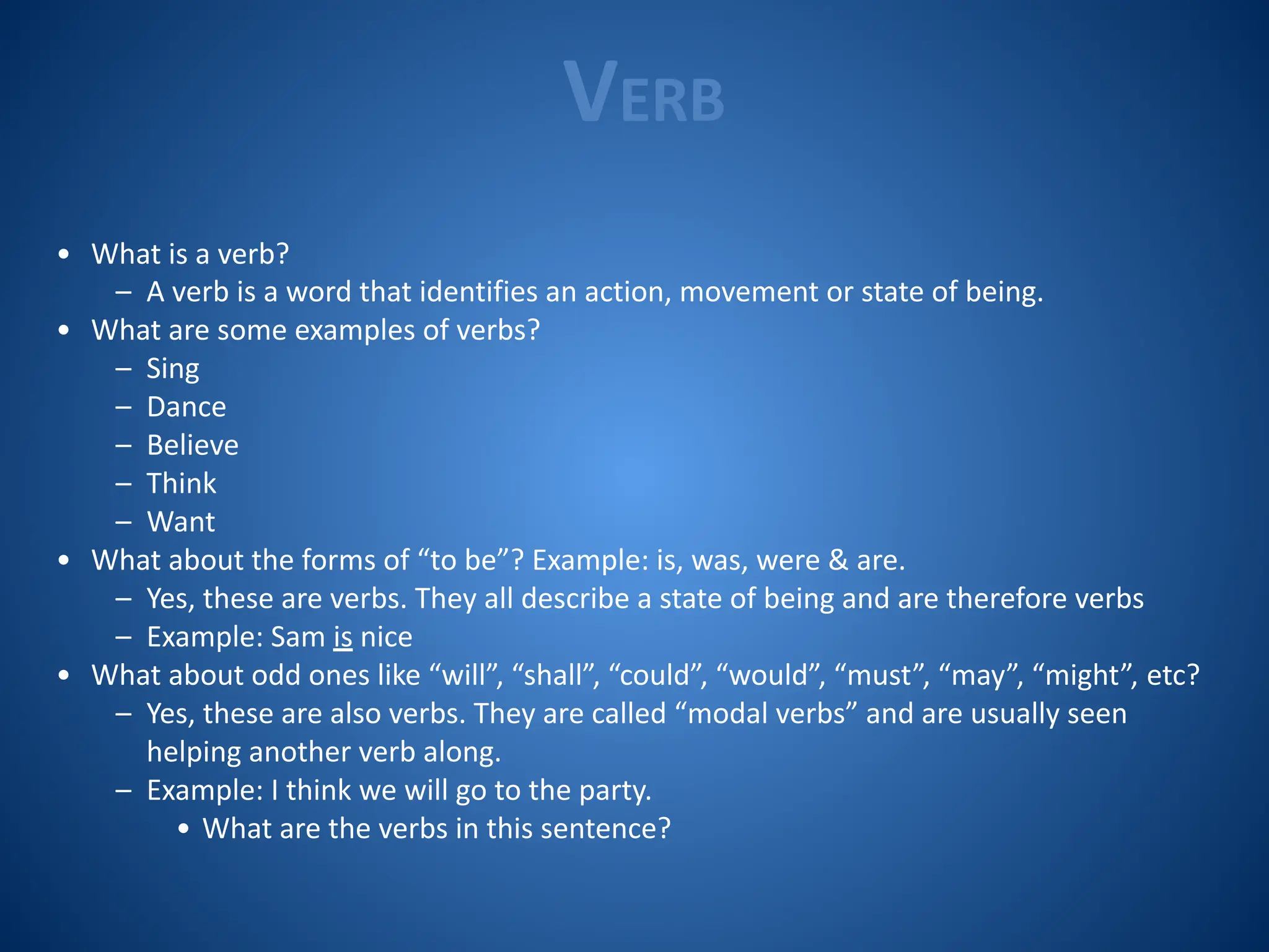 Parts of speech are categories that classify words based on their ...