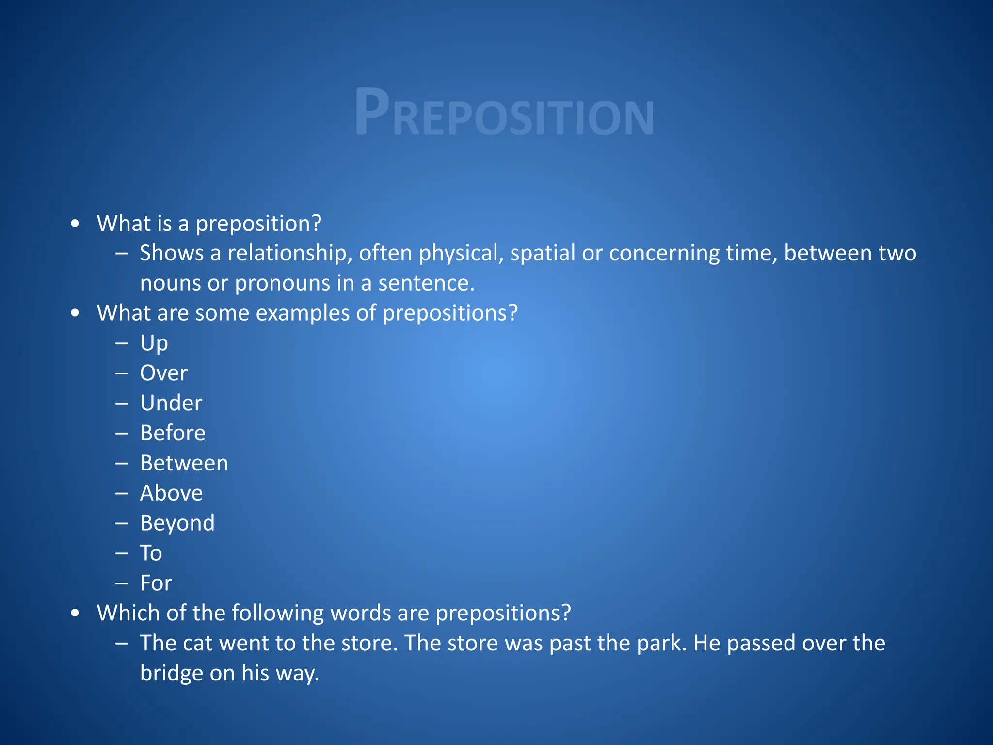 Parts of speech are categories that classify words based on their ...