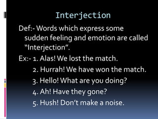 Parts of speech | PPTX