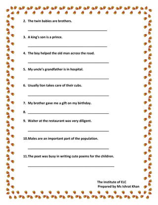Parts of speech practice pack | PDF