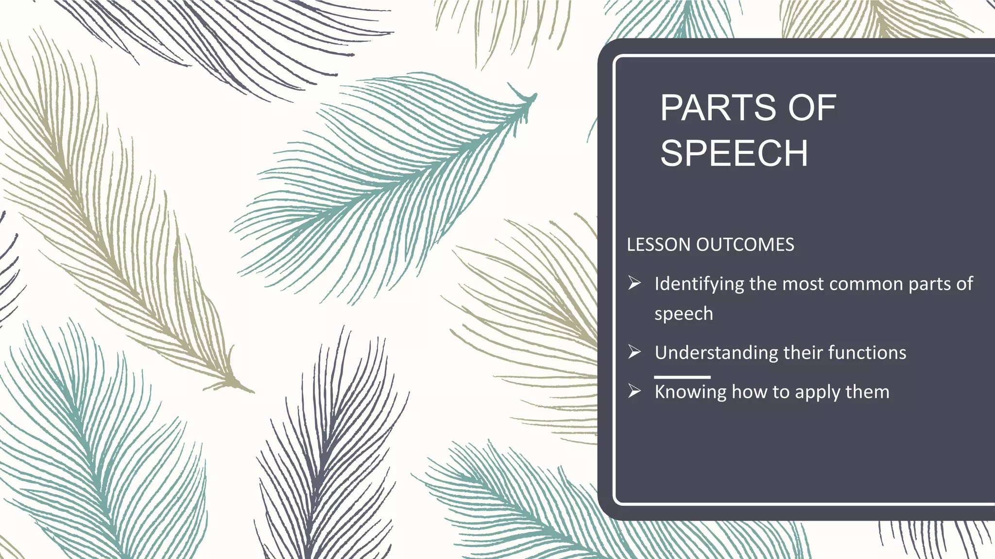 Parts of speech presentation | PPT