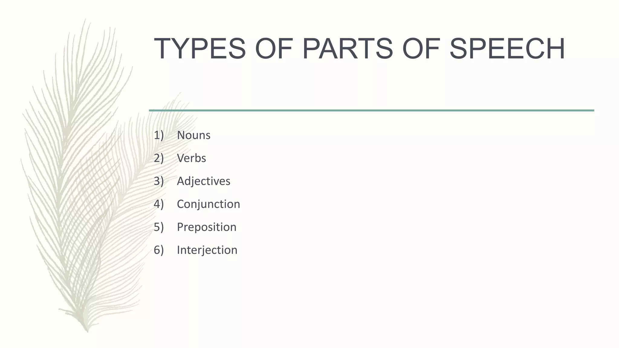 Parts of speech presentation | PPT