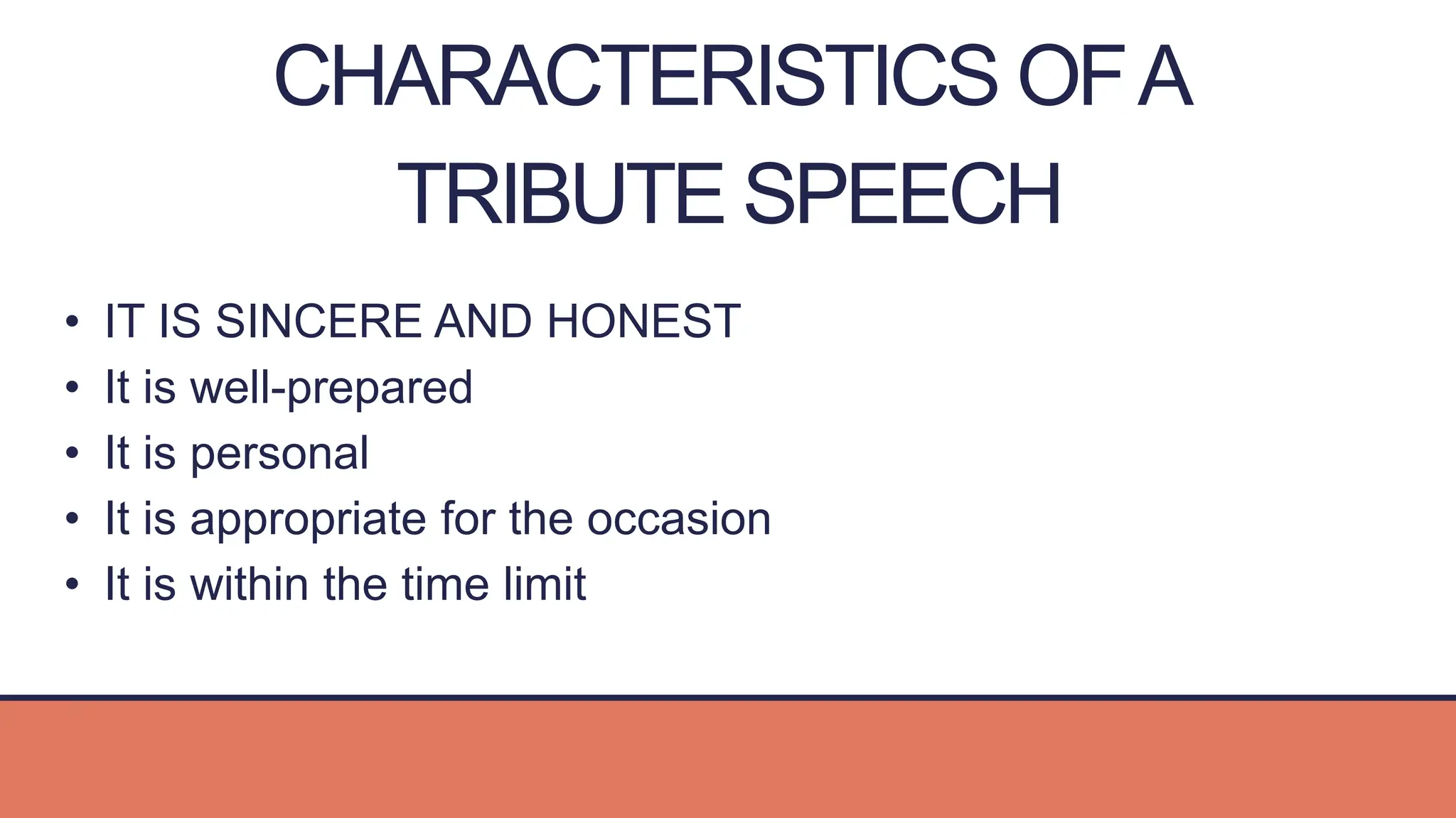 tribute speech in english 10 imporatance and uses | PPTX
