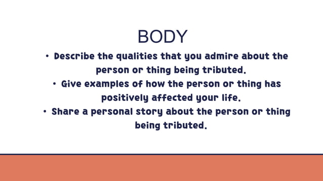 tribute speech in english 10 imporatance and uses | PPTX