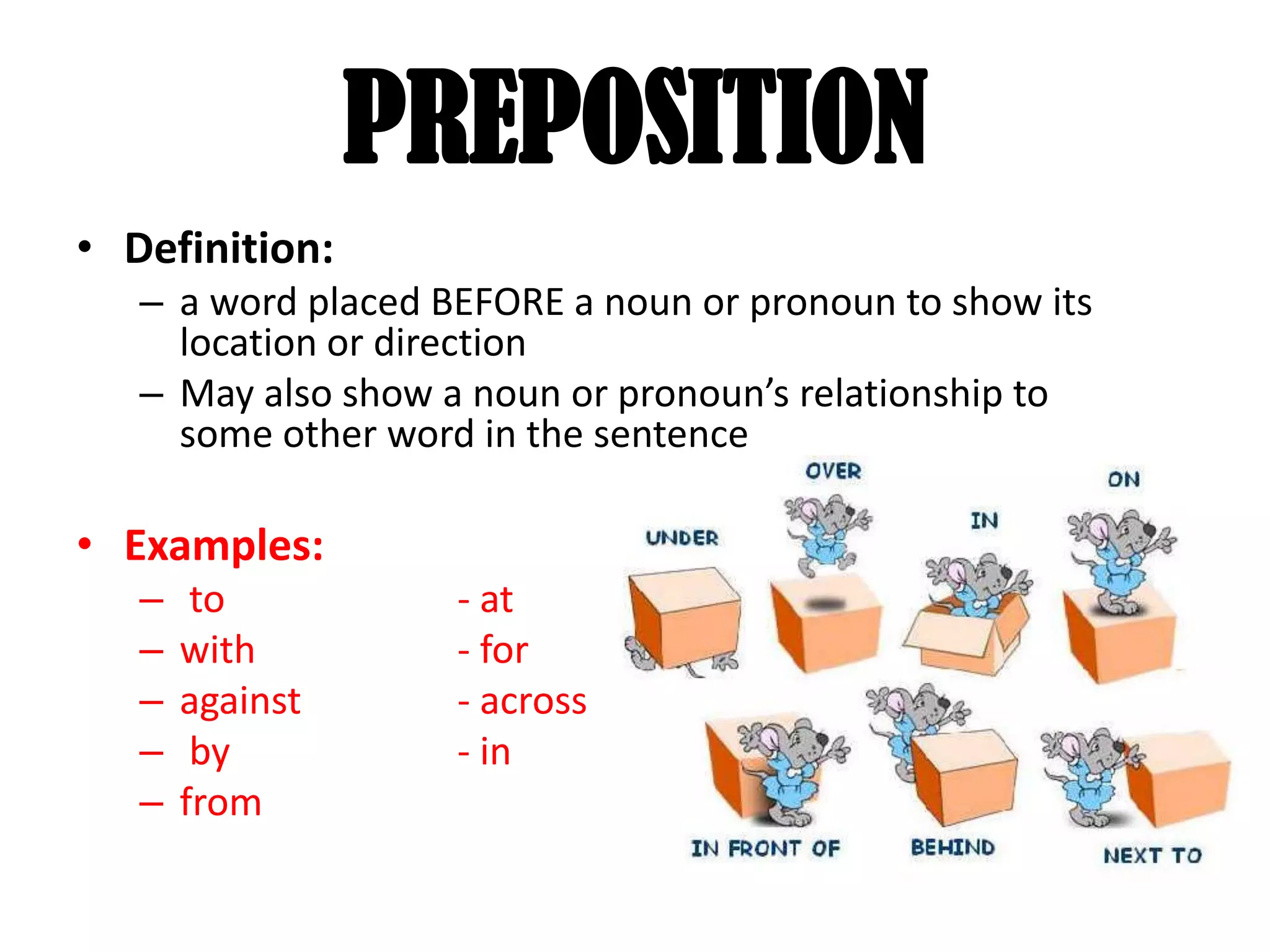 Parts of speech sticky note definitions and examples | PDF