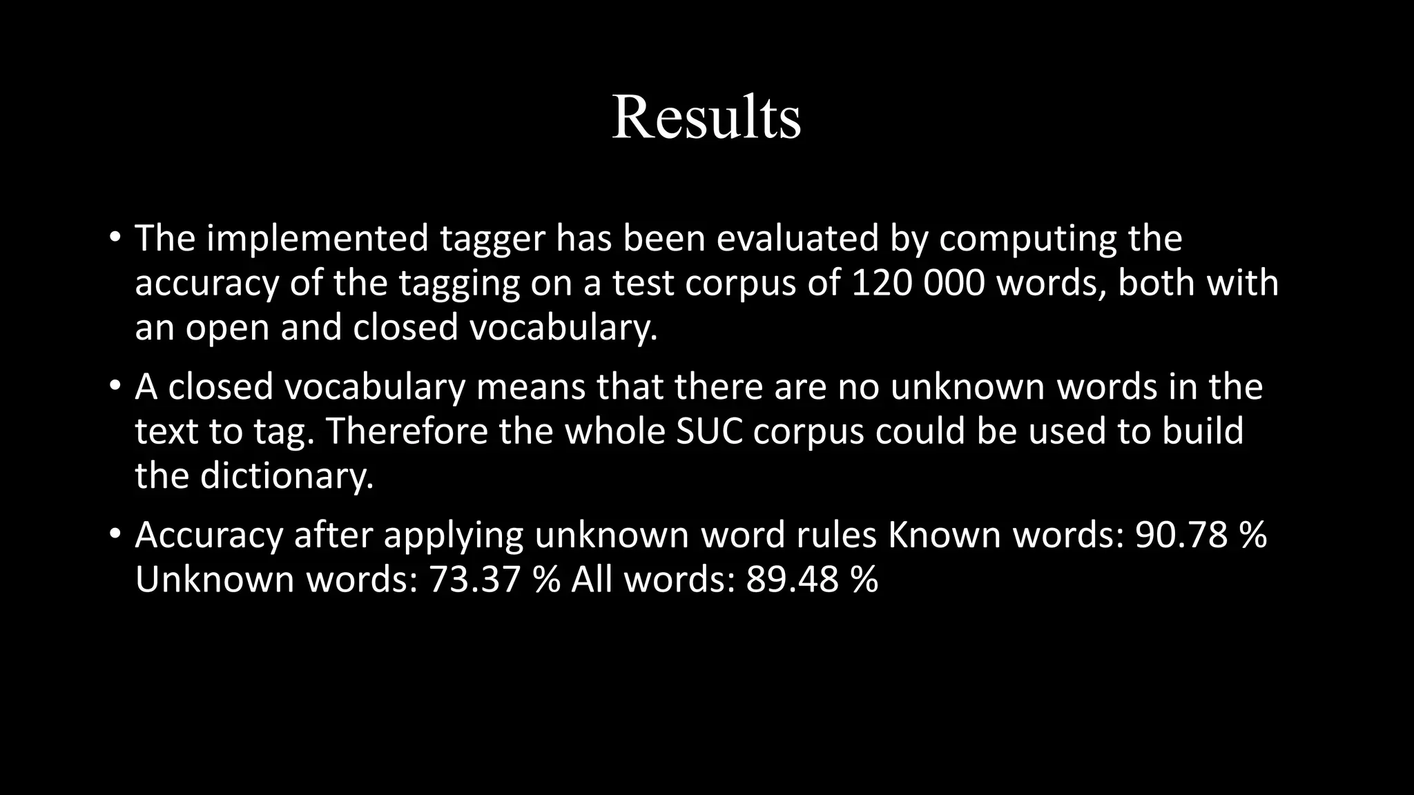 Parts of speech tagger | PPTX