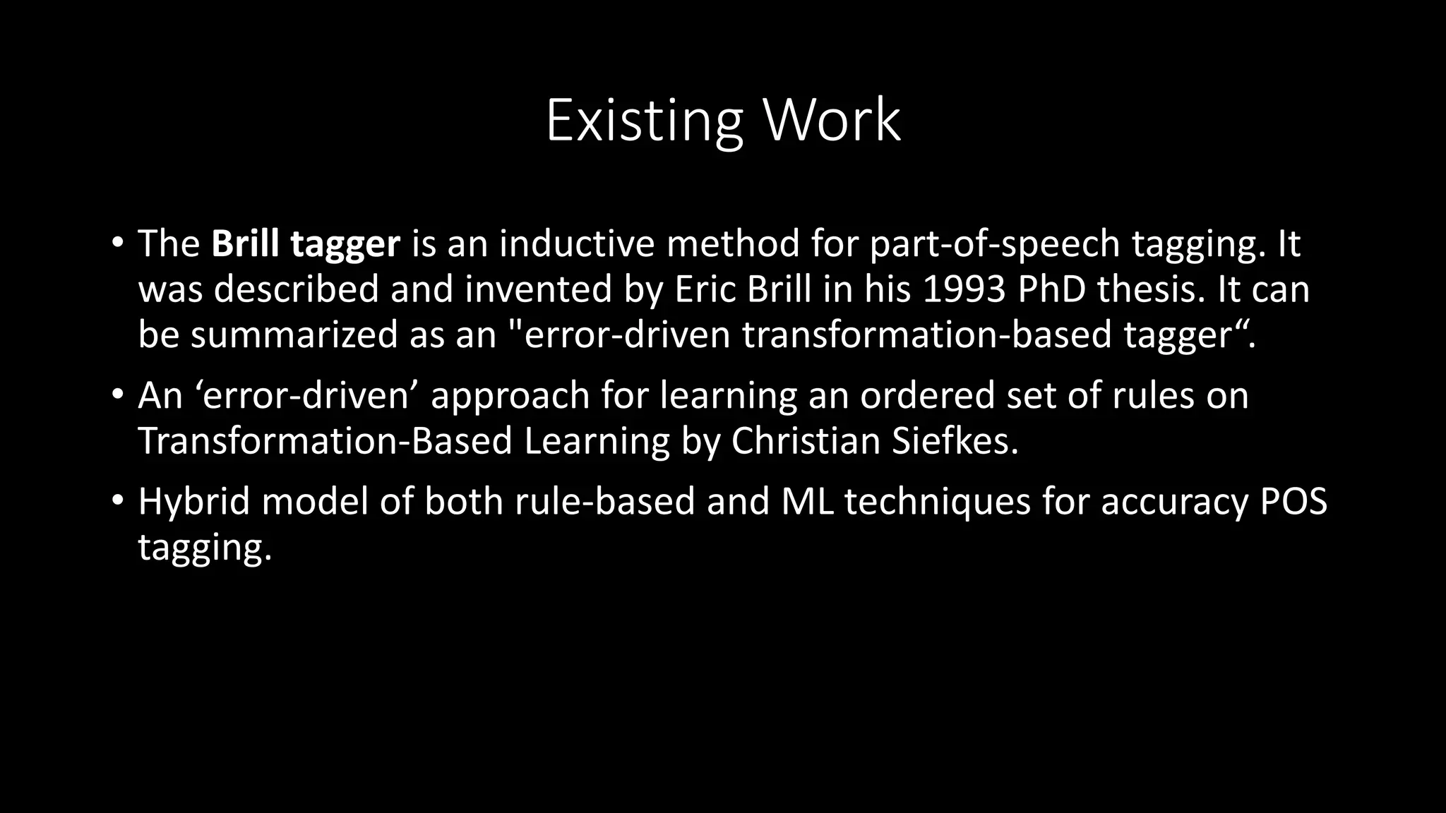 Parts of speech tagger | PPTX