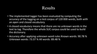 Parts of speech tagger | PPTX