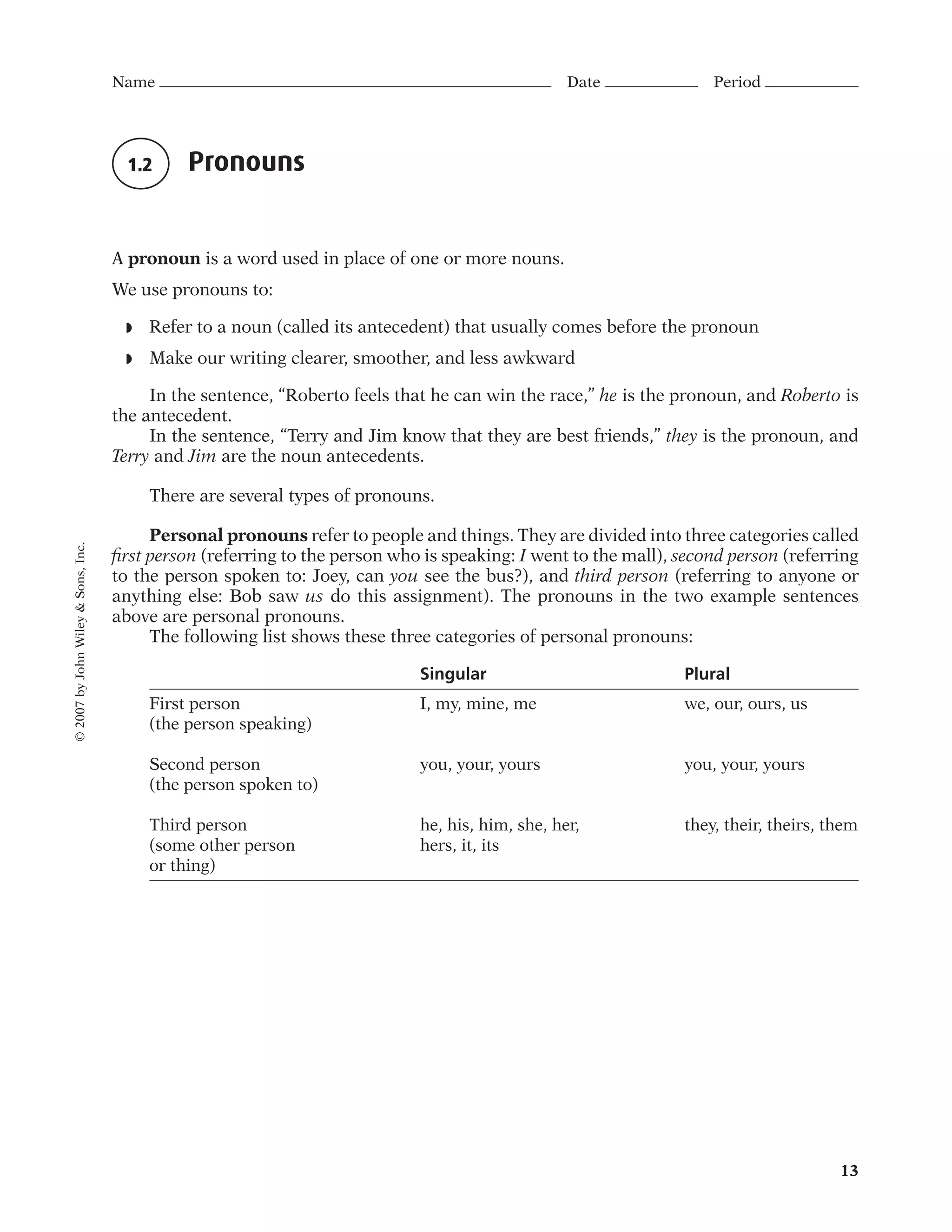Parts of Speech _ Tests and Activities.pdf