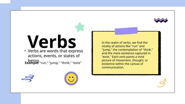 Parts of Speech Verbs Presentation Colorful in Cute Style.pptx