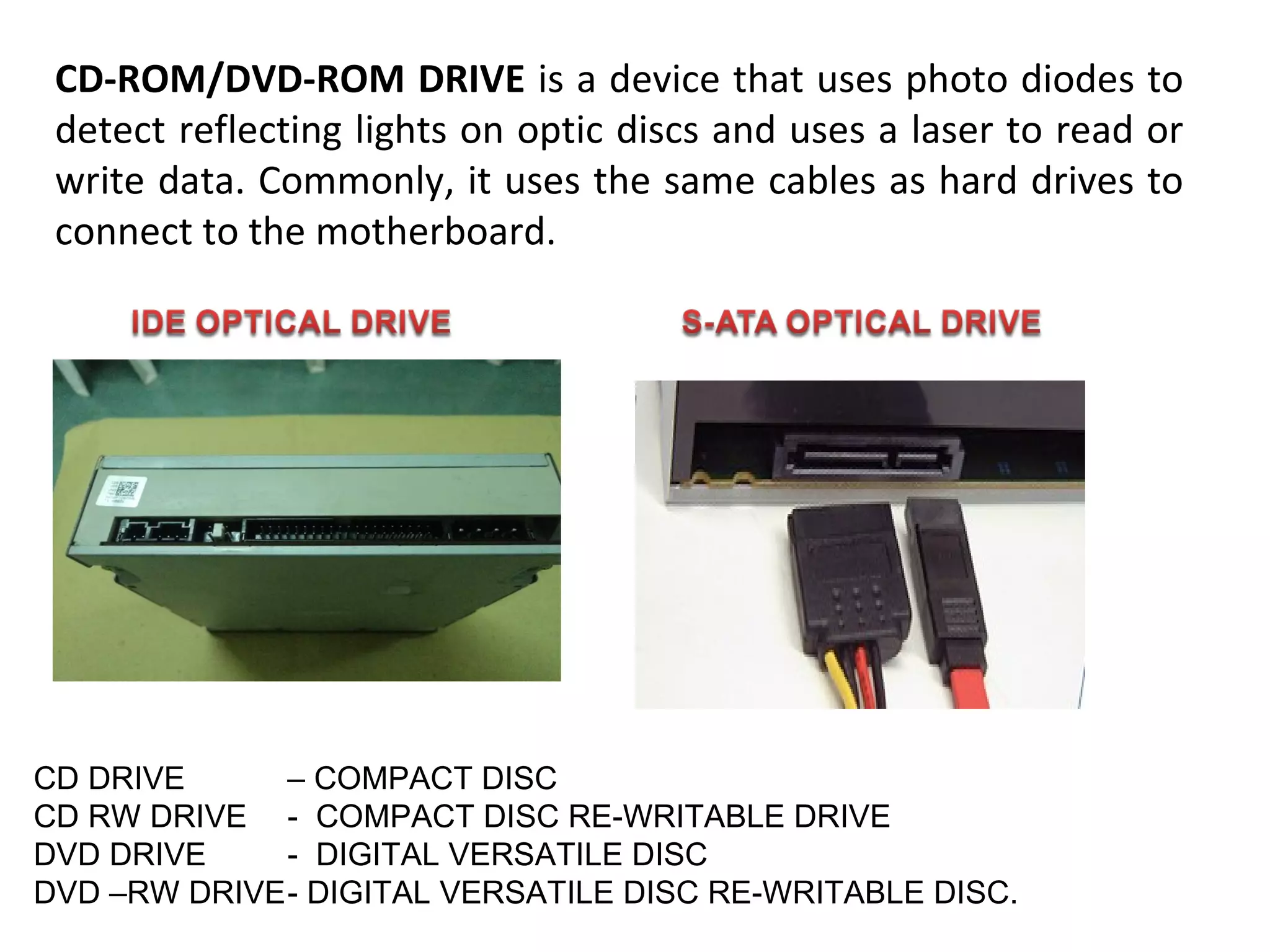 Parts of system unit | PPT