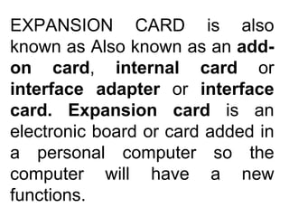 Parts of system unit | PPT