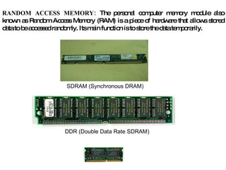 Parts of system unit | PPT
