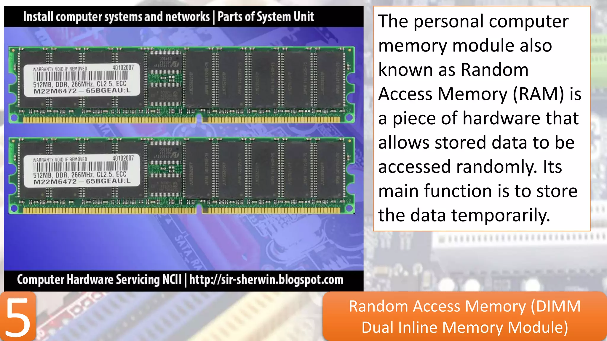 parts of system unit new.ppt