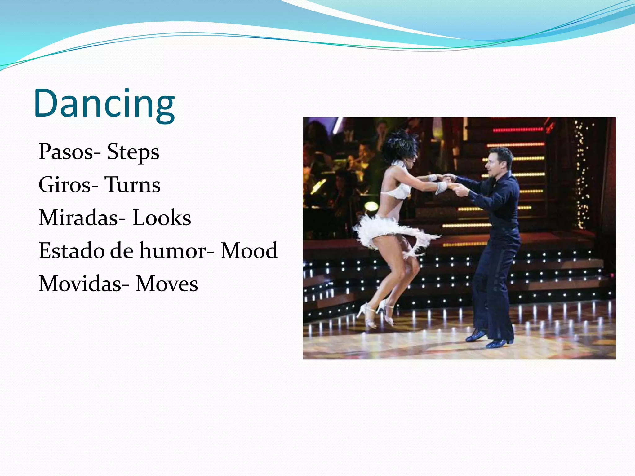 Vocabulary for dancing | PPT