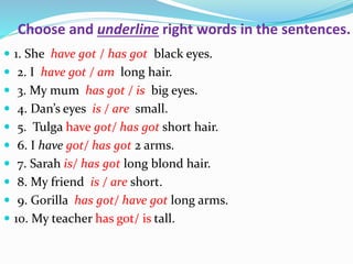 Parts of the body | PPT