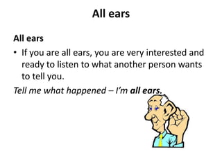 Parts of the body idioms | PPTX
