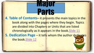 Parts of the book | PPTX