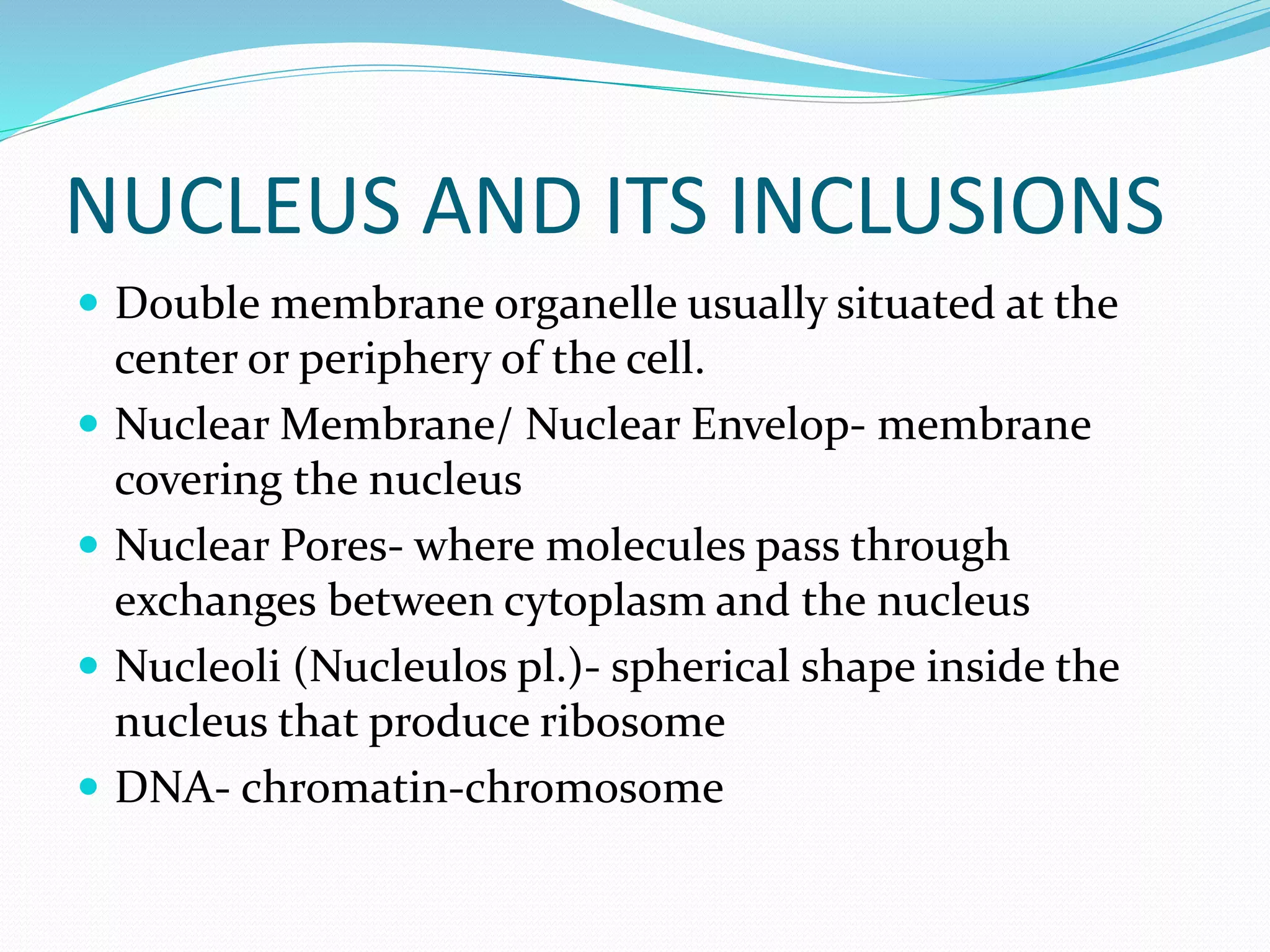 Parts of the cell | PPTX