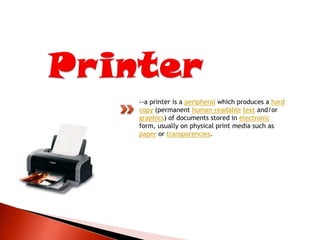 Parts Of The Computer | PPT