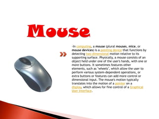 Parts Of The Computer | PPT