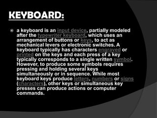Parts Of The Computer | PPTX