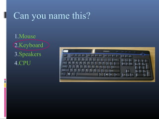 Parts of the computer | PPT