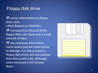 Parts of the computer | PPT | Data Storage and Warehousing | Computing