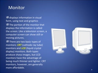 Parts of the computer | PPT | Data Storage and Warehousing | Computing