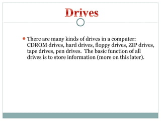 Parts Of The Computer | PPT