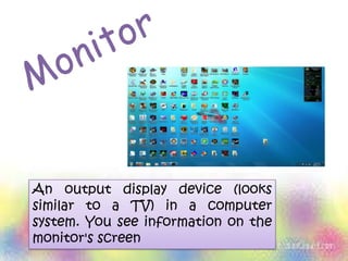 Parts of the computer and thier function | PPTX