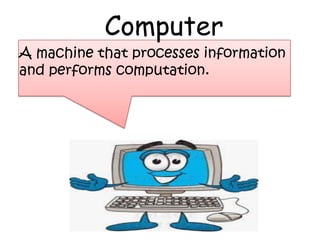 Parts of the computer and thier function | PPTX