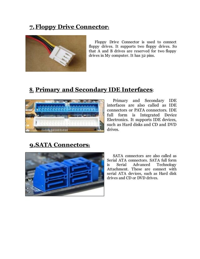 Parts of the computer (inside part) | DOCX | Computer Peripherals ...