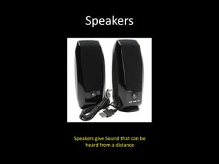 Basic Parts of the Computer (Kindergarten) | PPTX