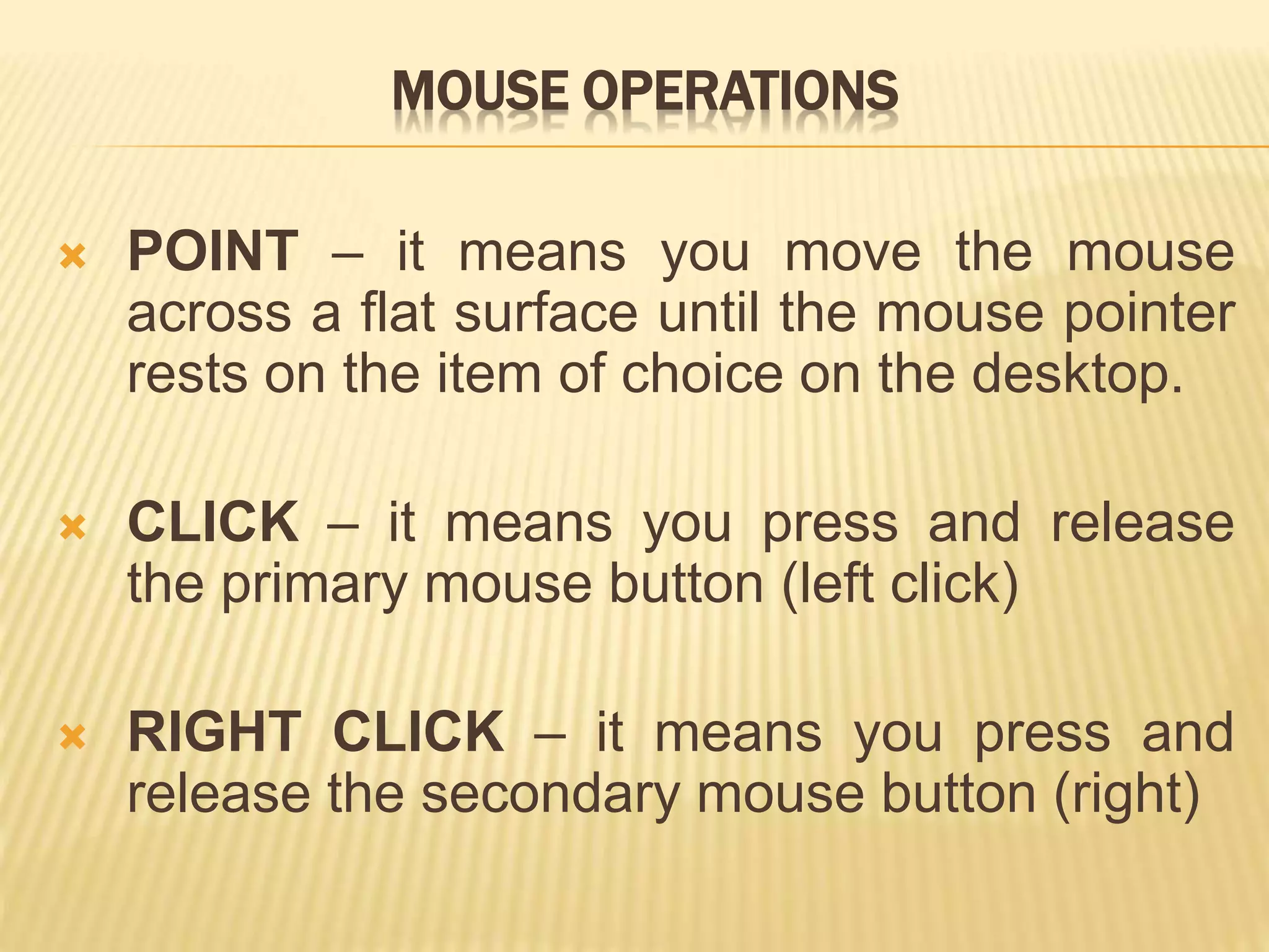 Parts of the computer (mouse and printer) | PPTX