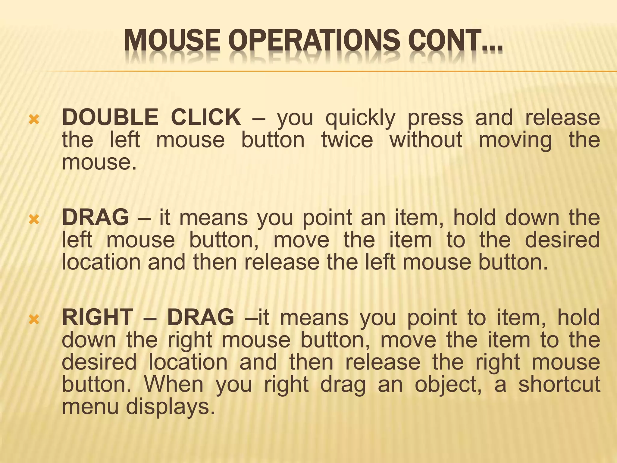 Parts of the computer (mouse and printer) | PPT