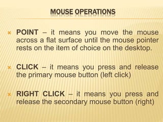 Parts of the computer (mouse and printer) | PPT
