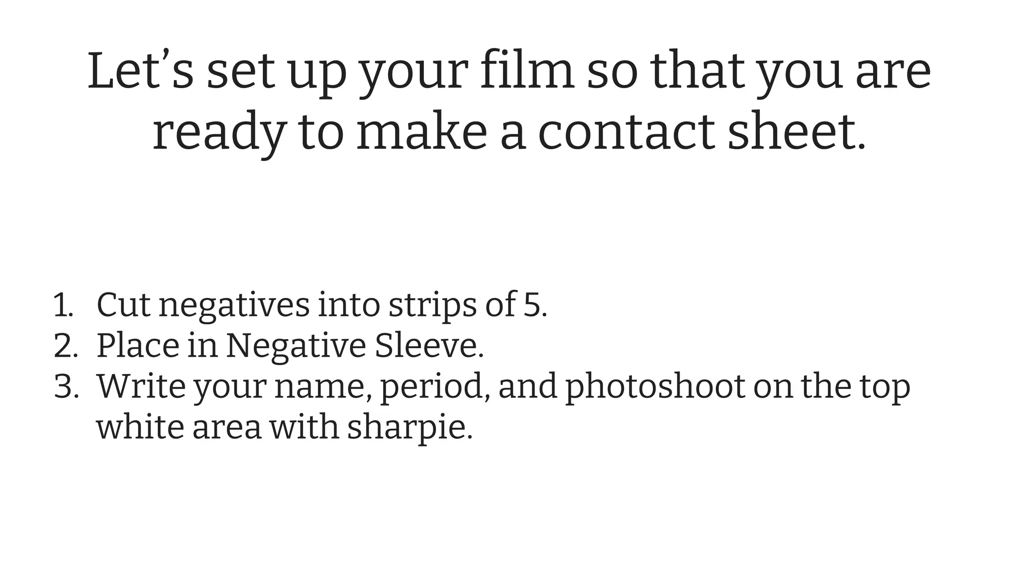 Parts of the Enlarger & How to Print a Contact Sheet.pptx