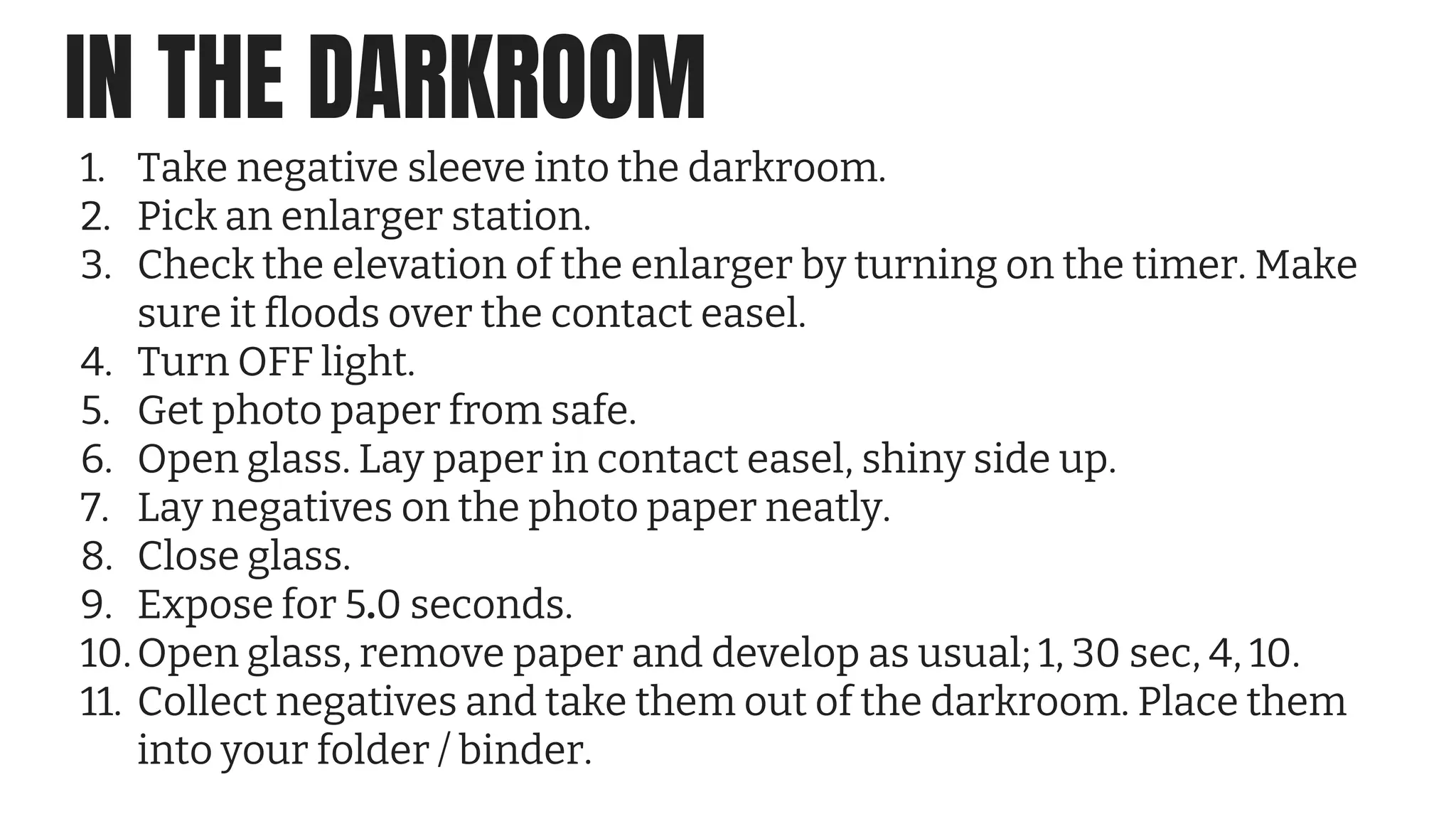 Parts of the Enlarger & How to Print a Contact Sheet.pptx