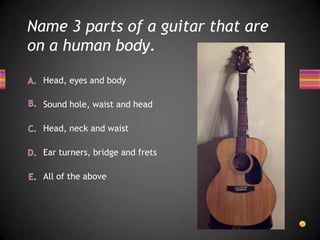 Parts of the guitar | PPTX
