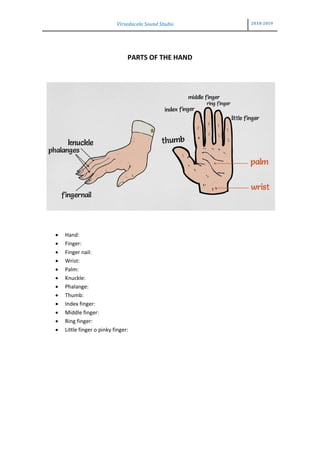 Parts of the hand | PDF