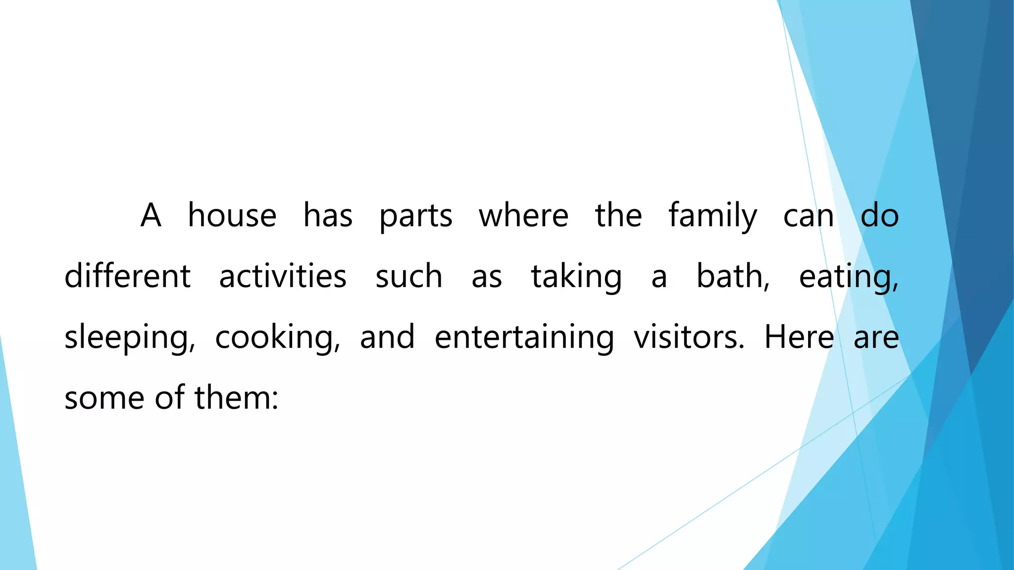 Parts of the House | PPTX