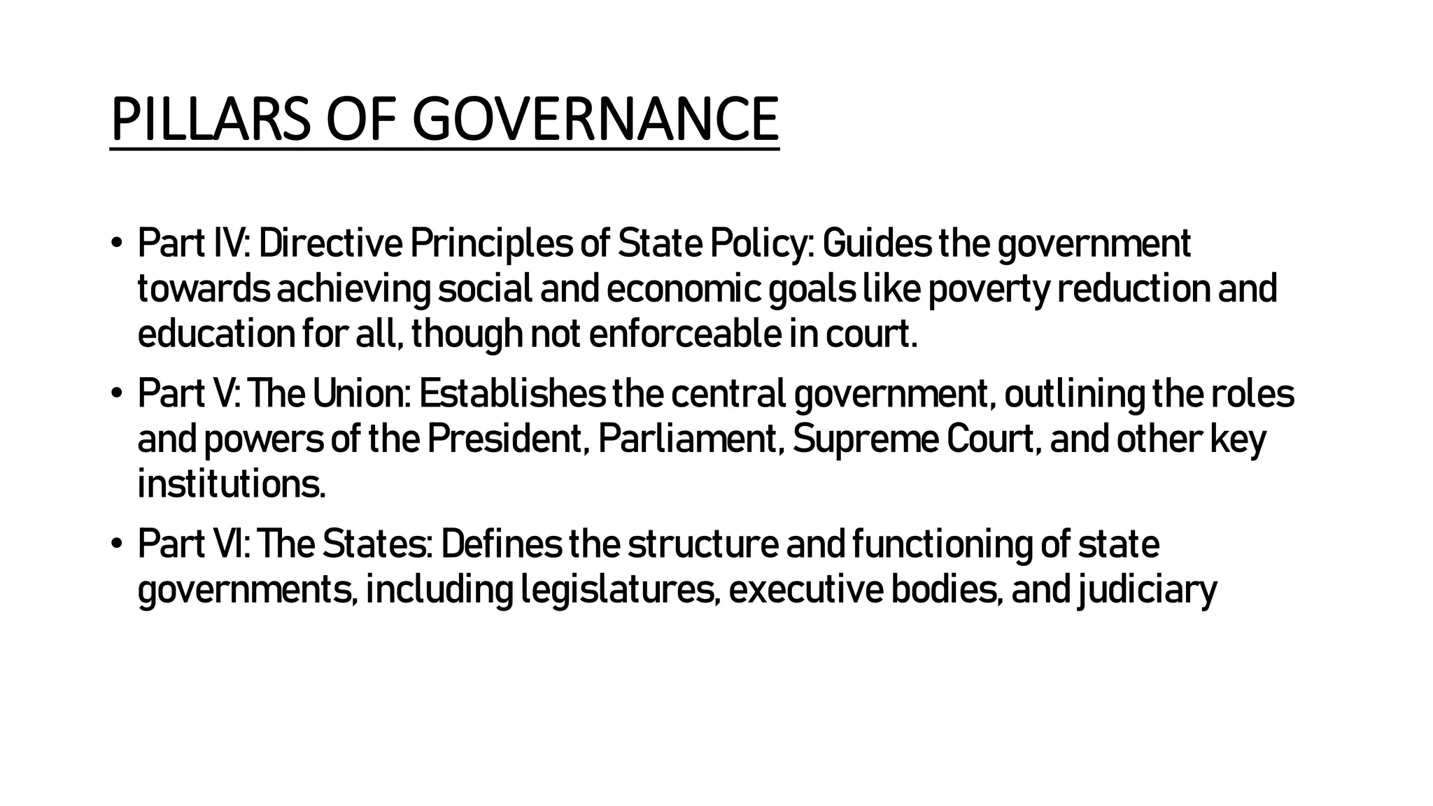 PARTS OF THE INDIAN CONSTITUTION.pptx of INDIA | PPT