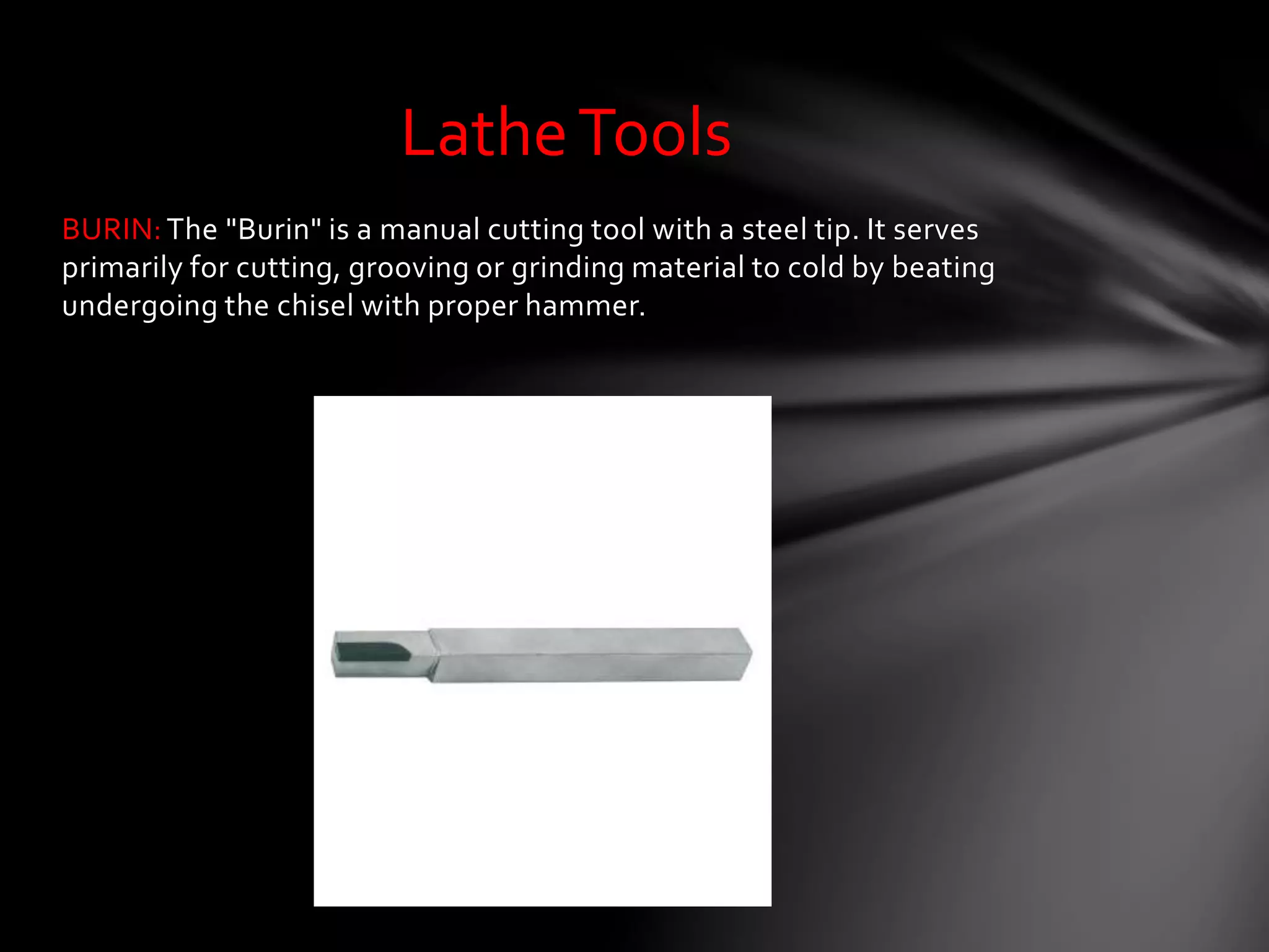 Parts of the lathe machine | PPTX