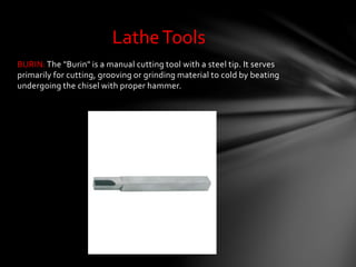 Parts of the lathe machine | PPTX