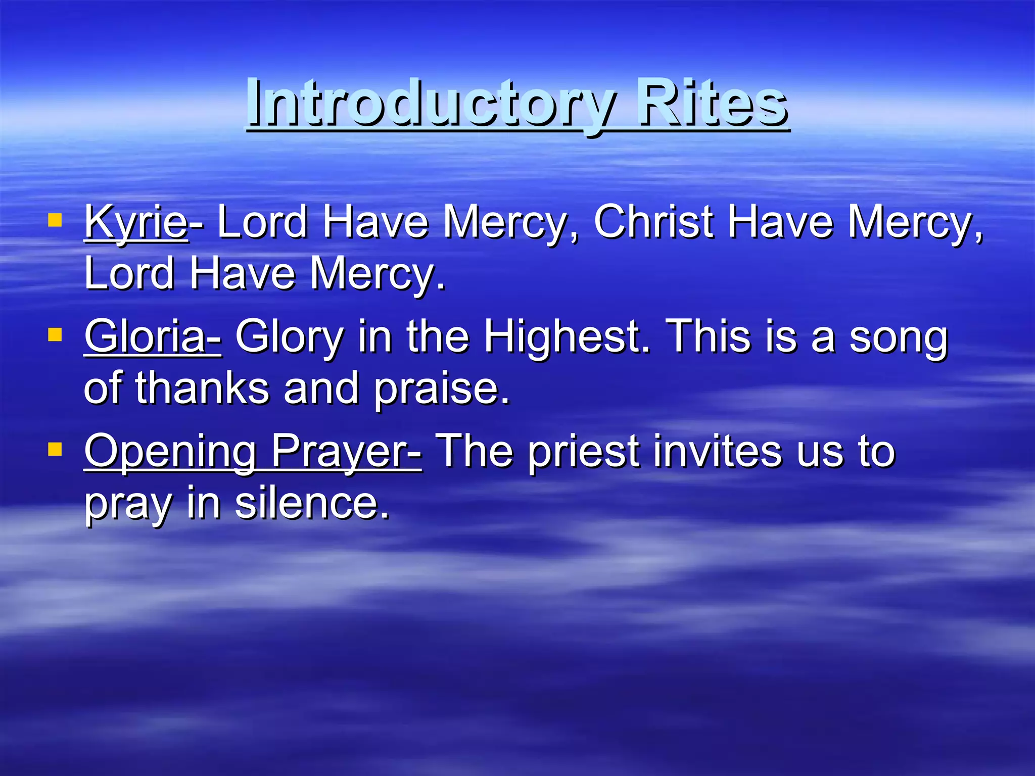 Parts of the mass | PPT