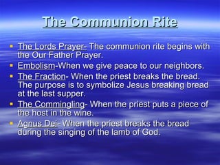 Parts of the mass | PPT