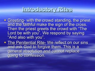 Parts of the mass | PPT