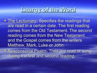 Parts of the mass | PPT