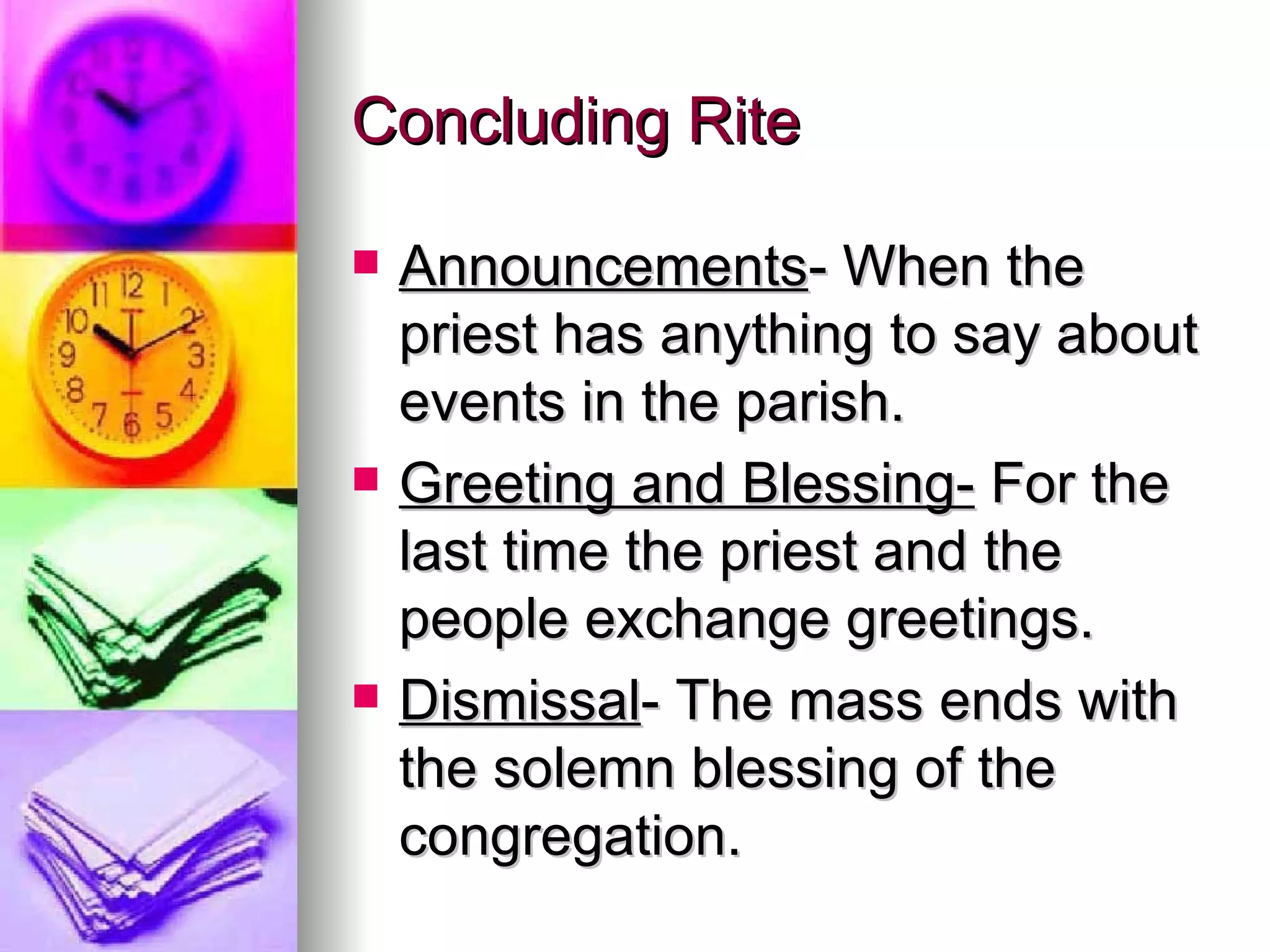 Parts of the mass | PPT